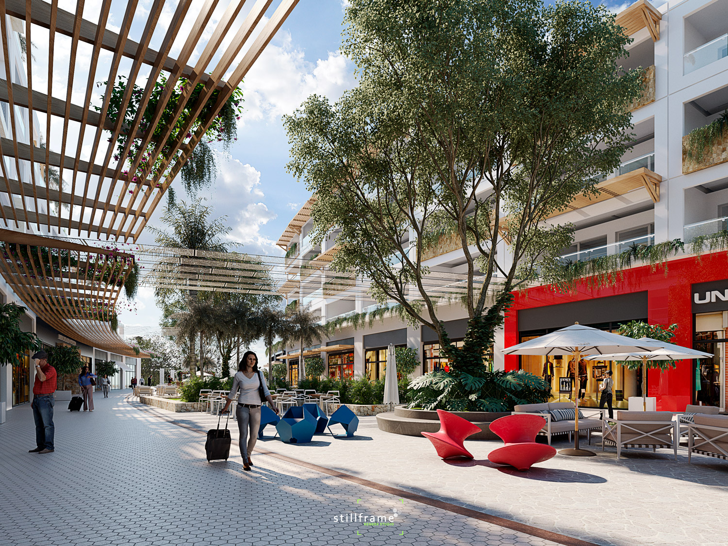 Plaza Comercial, Mazatlán Sinaloa - Stillframe render studio 2019 ...